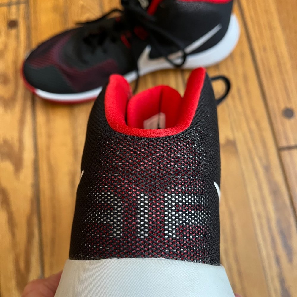 Nike Air Precision Basketball Shoes Black/ Red/White - Gem